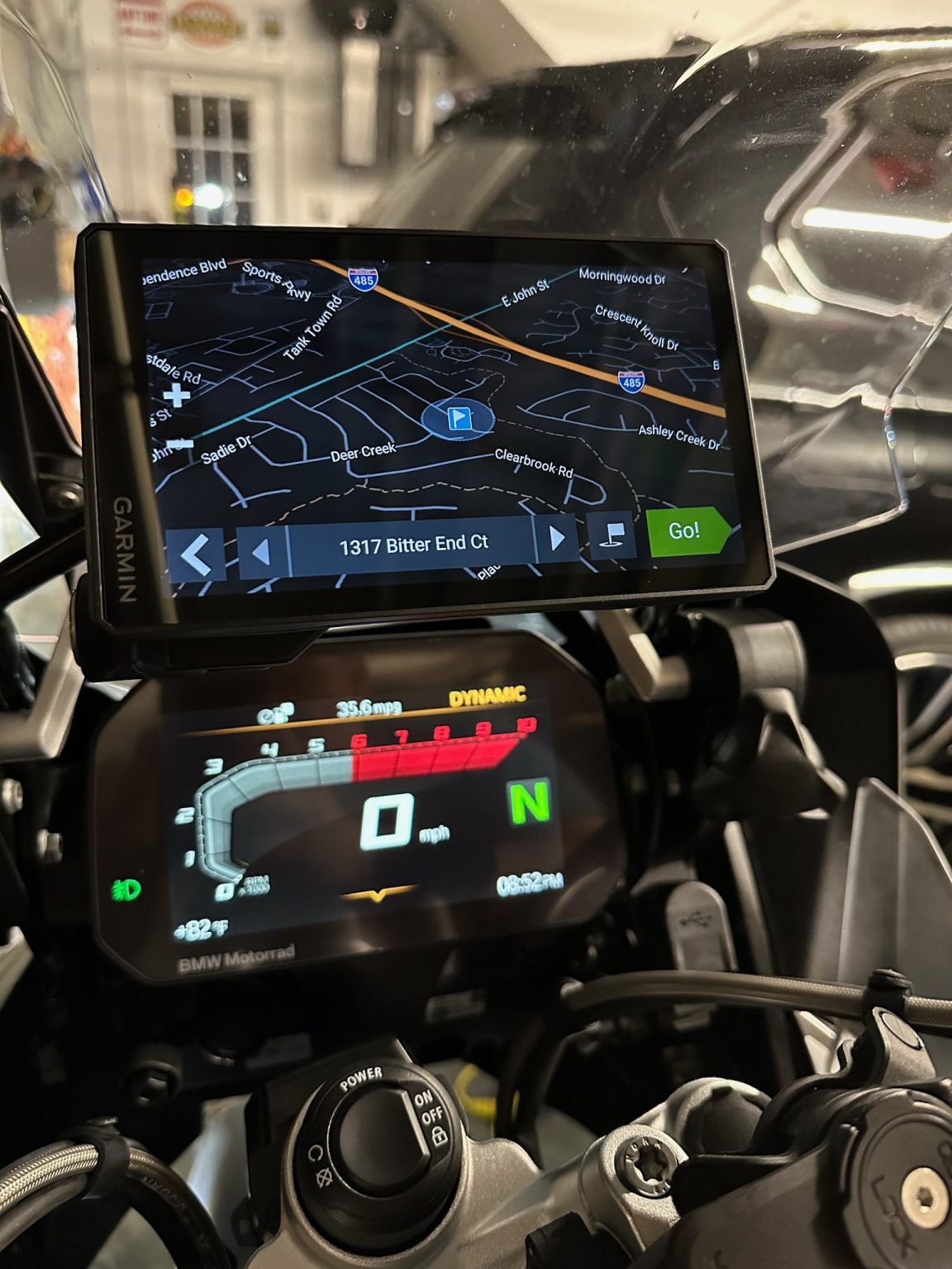 Garmin Zumo XT or XT2 to BMW NAV V/VI Locking Base Adapter Version II ...